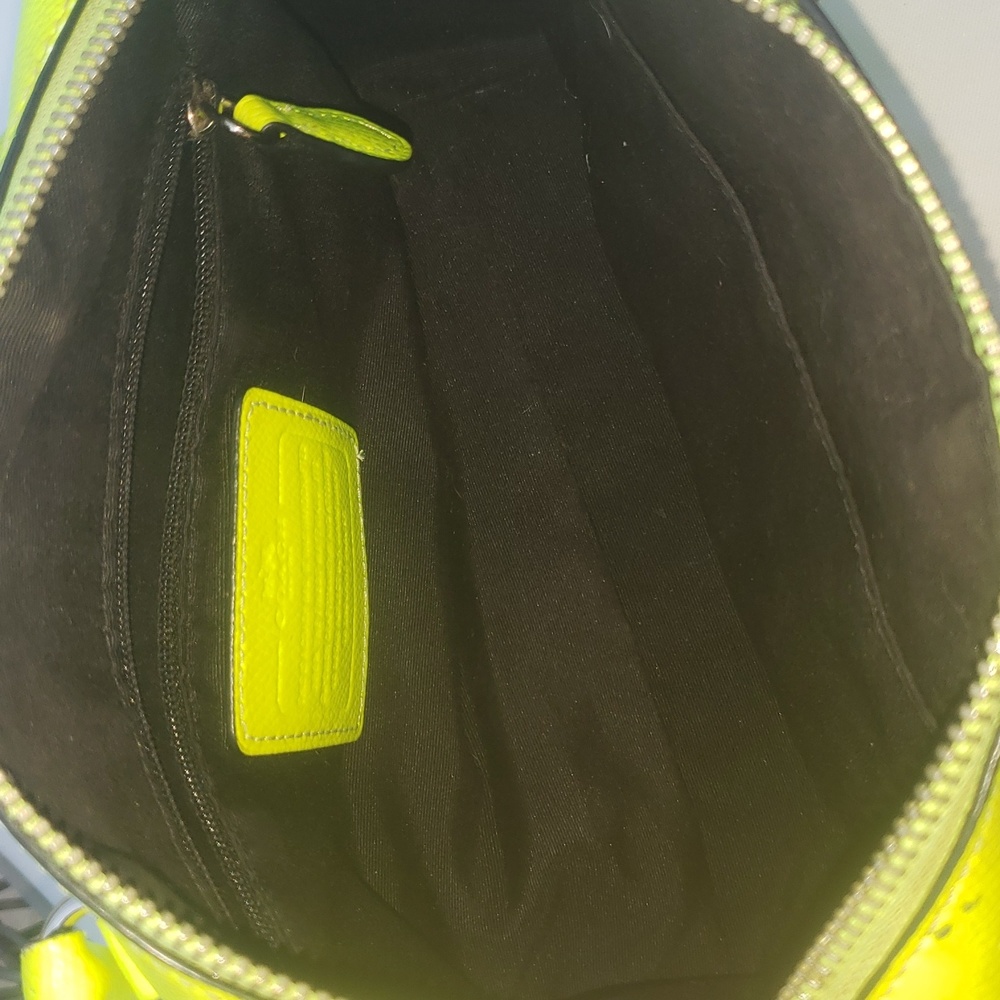 Coach Neon Yellow Mini Bennett Satchel - Gem